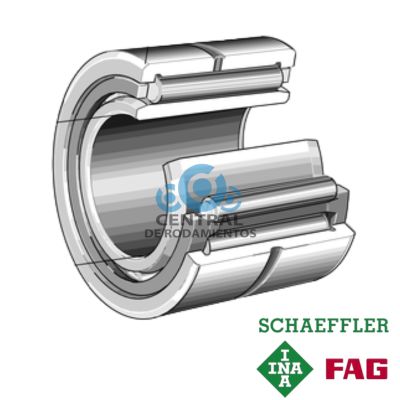 Balero de agujas maquinado con pista interna NA4900, Schaeffler ...